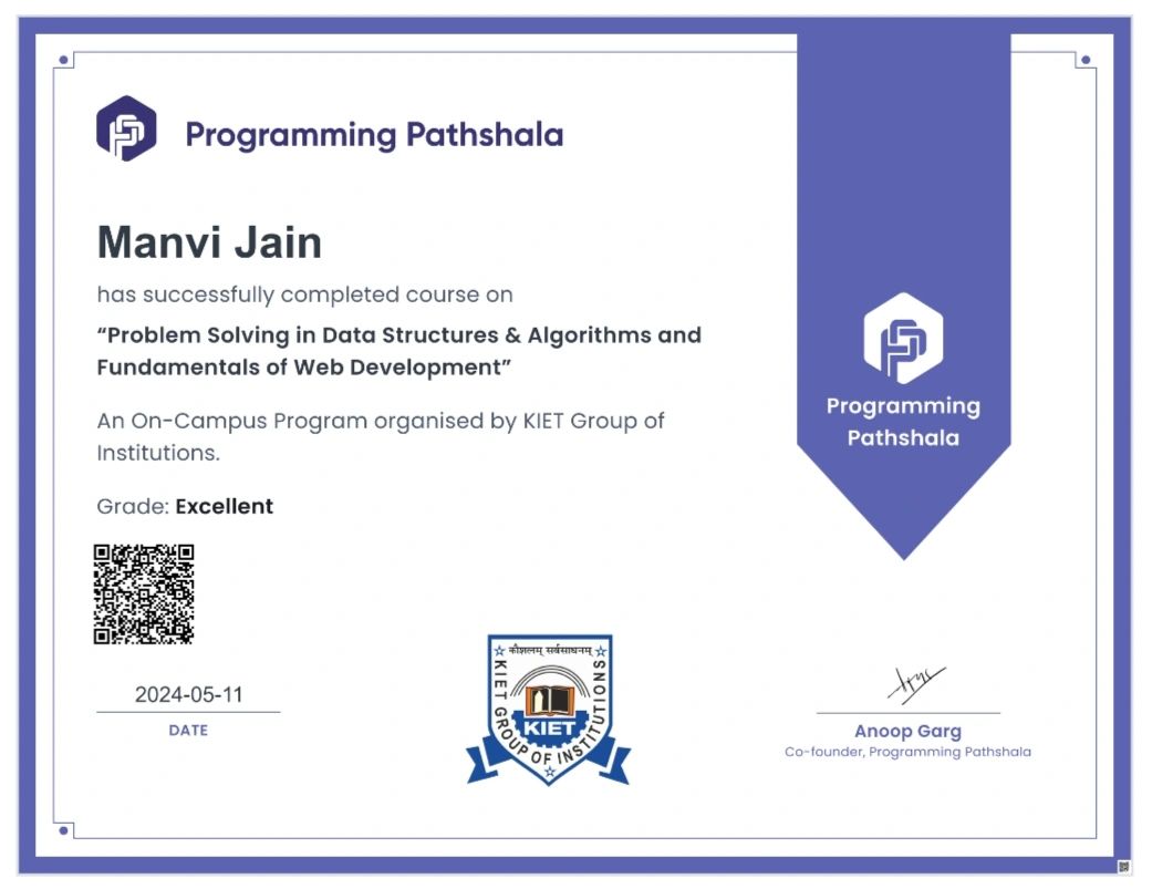 Manvi Jain on LinkedIn: #datastructures #algorithms #webdevelopment # ... Manvi Jain on LinkedIn: #datastructures #algorithms #webdevelopment # ...