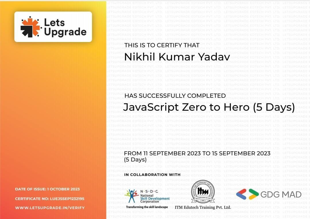 Nikhil Kumar Yadav on LinkedIn: Hey Everyone, I am excited to share ... Nikhil Kumar Yadav on LinkedIn: Hey Everyone, I am excited to share ...