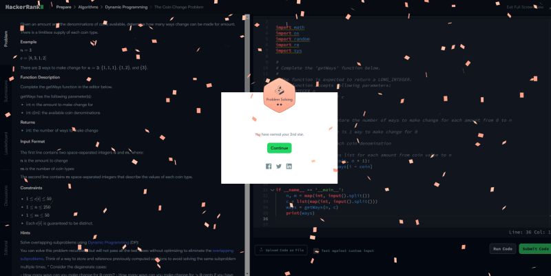 Passed HackerRank with 2-star Problem Solving | Het Lathiya posted on ... Passed HackerRank with 2-star Problem Solving | Het Lathiya posted on ...