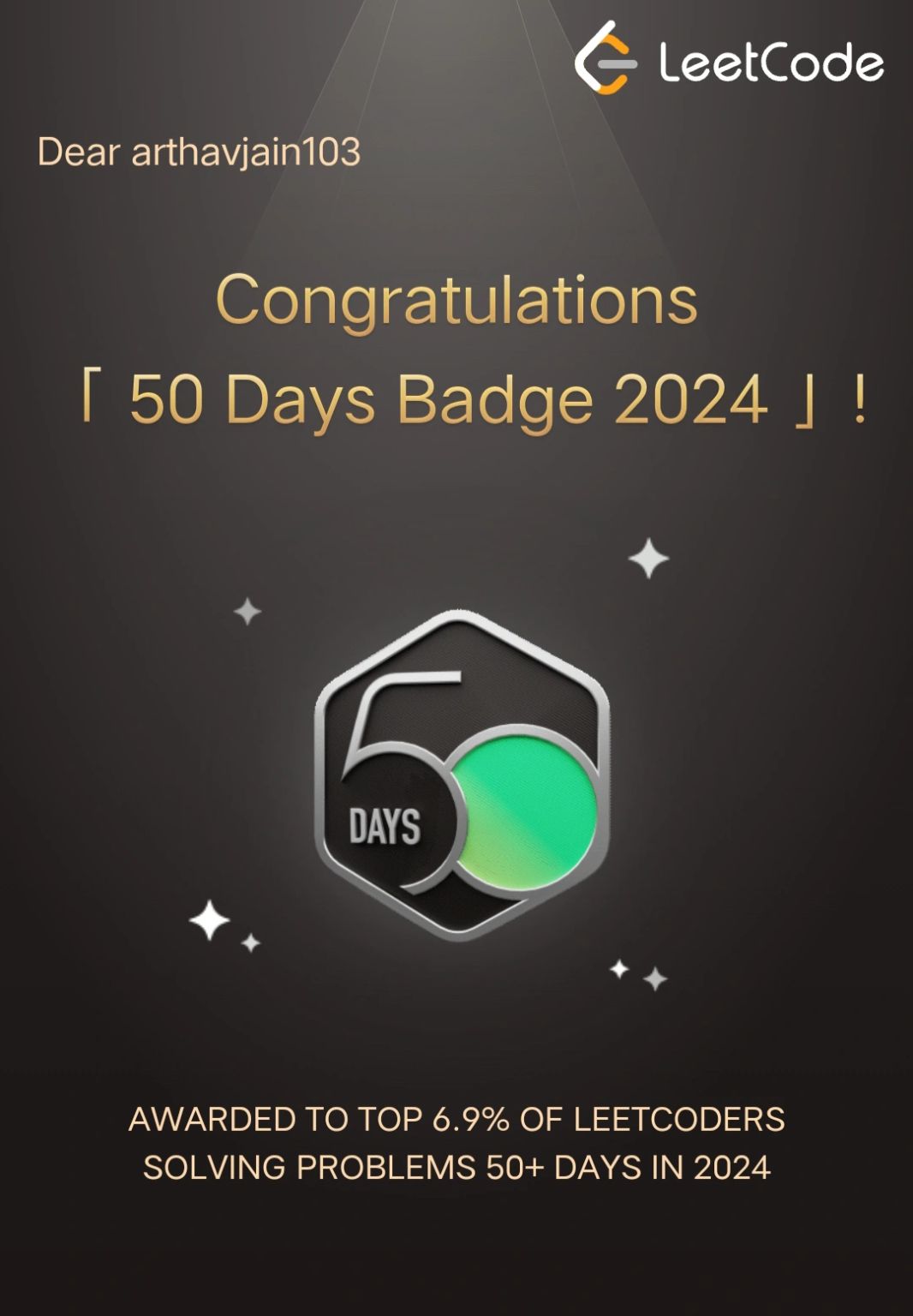 ARTHAV JAIN on LinkedIn: #leetcode #coding #achievement ARTHAV JAIN on LinkedIn: #leetcode #coding #achievement
