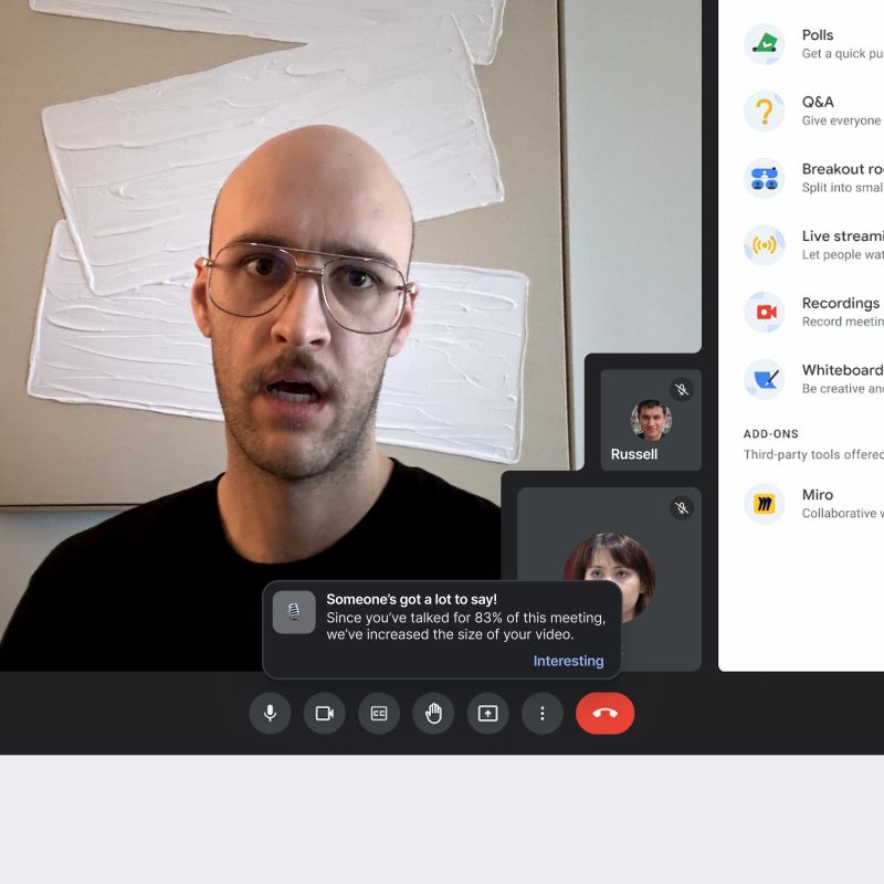 Soren Iverson on LinkedIn: Google Meet dynamically increase the size of ... Soren Iverson on LinkedIn: Google Meet dynamically increase the size of ...