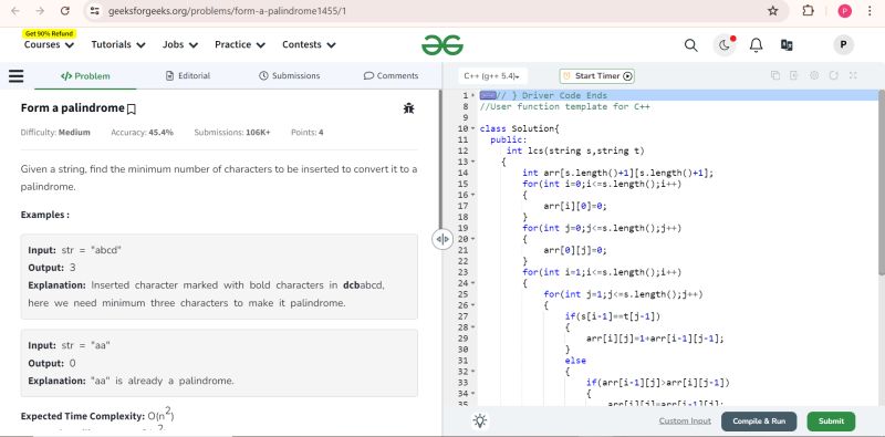 Parnika Parmar on LinkedIn: #coding #programming #geeksforgeeks #c # ... Parnika Parmar on LinkedIn: #coding #programming #geeksforgeeks #c # ...