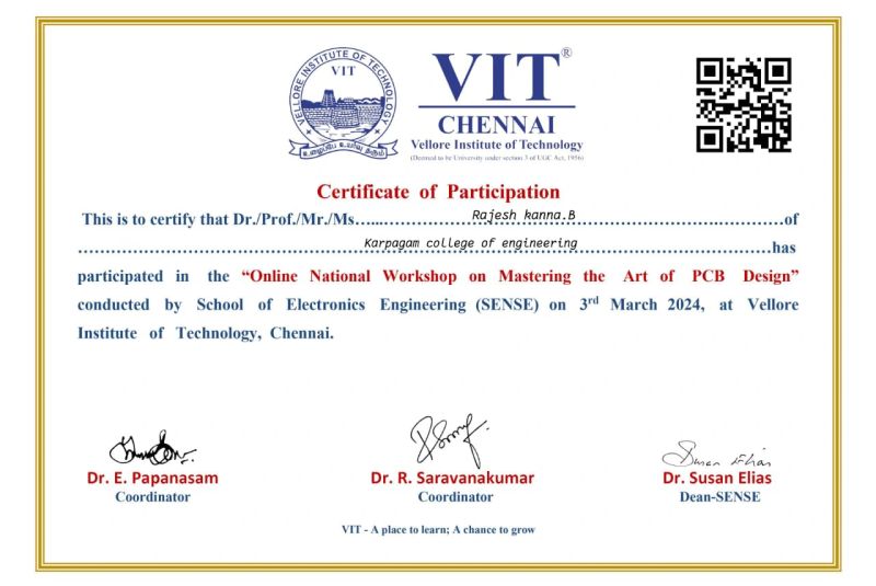 Rajesh Kanna B on LinkedIn: #vit #certificate Rajesh Kanna B on LinkedIn: #vit #certificate