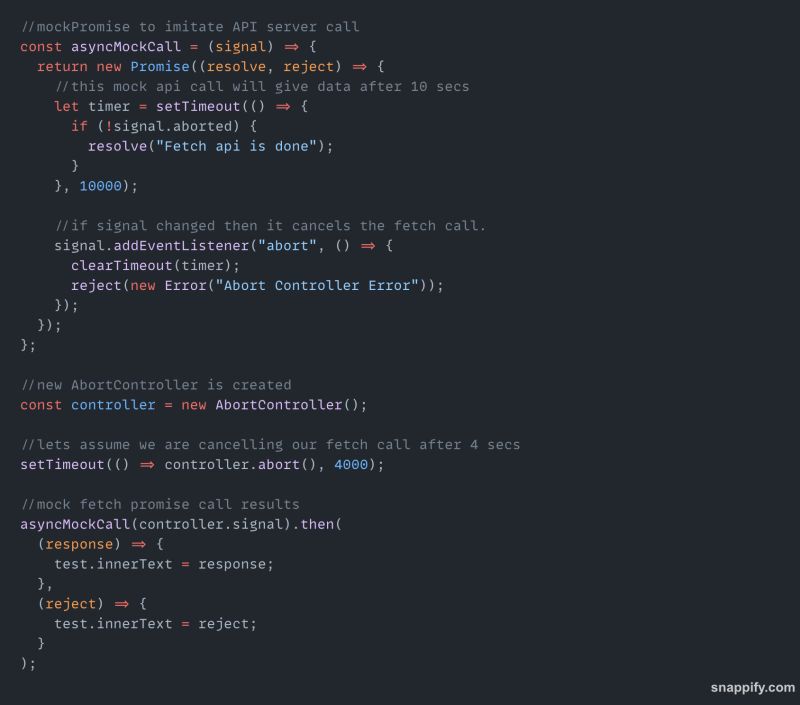 Harish Mukundhaprasath on LinkedIn: #post1 #abortcontroller #javascript ... Harish Mukundhaprasath on LinkedIn: #post1 #abortcontroller #javascript ...
