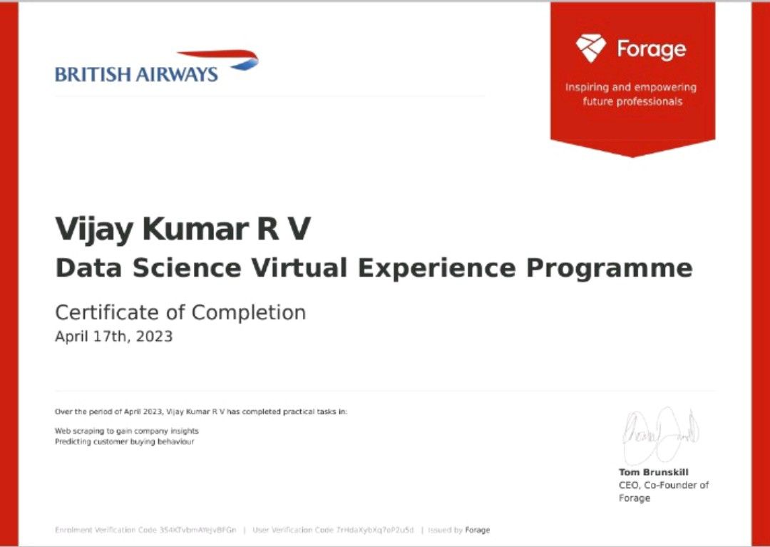 Vijay Kumar R V on LinkedIn: #experience #learning #britishairways # ... Vijay Kumar R V on LinkedIn: #experience #learning #britishairways # ...