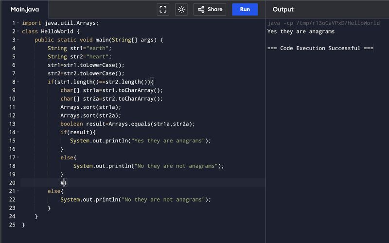 Gautam Agrawal on LinkedIn: #java #coding #anagrams #programming #learning Gautam Agrawal on LinkedIn: #java #coding #anagrams #programming #learning