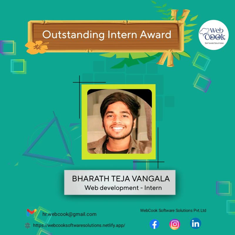 Vangala Bharath teja on LinkedIn: I am incredibly honored to be ... Vangala Bharath teja on LinkedIn: I am incredibly honored to be ...