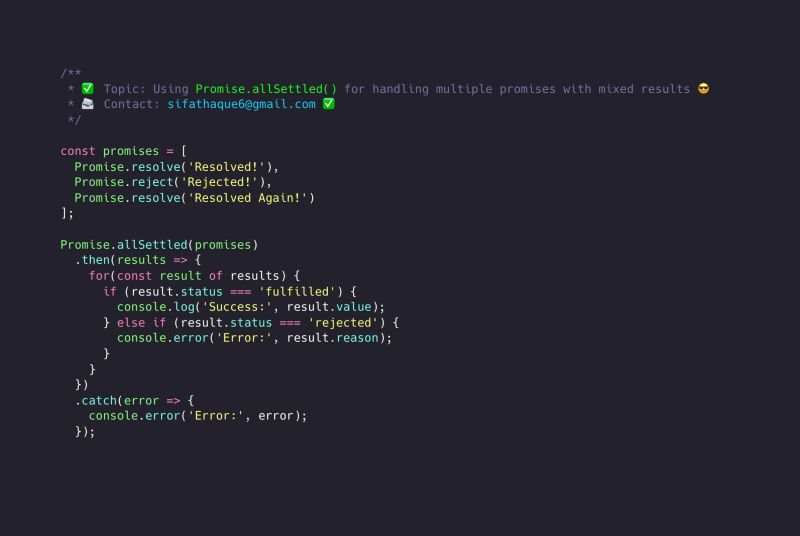 Sifat Haque on LinkedIn: #javascript #js #reactjs #promise #async # ... Sifat Haque on LinkedIn: #javascript #js #reactjs #promise #async # ...