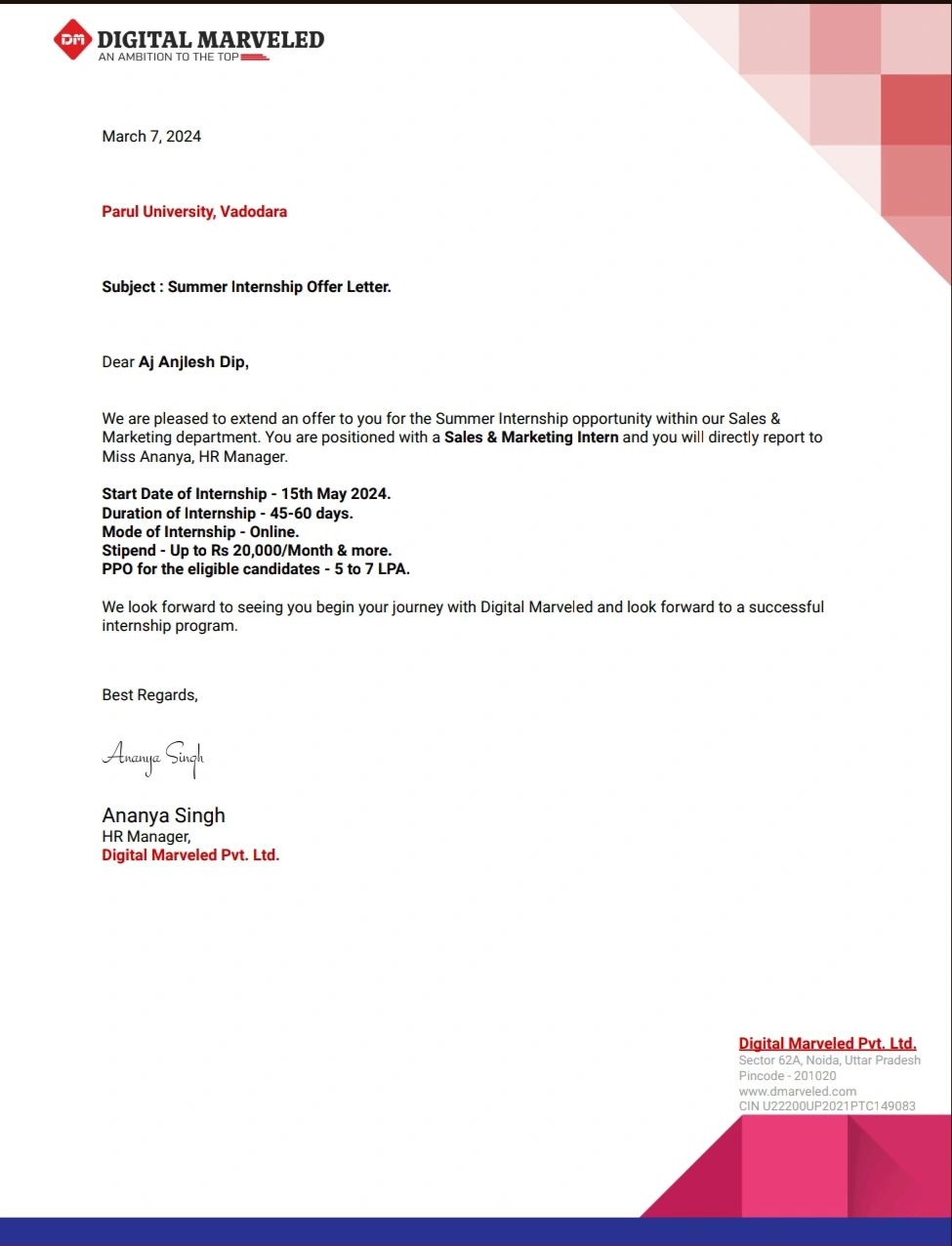 Aj Anjlesh Dip on LinkedIn: Happy to share that I got my first ... Aj Anjlesh Dip on LinkedIn: Happy to share that I got my first ...