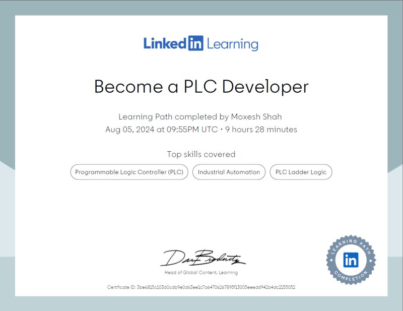 Moxesh Shah on LinkedIn: #industrialautomation #plc #dematic Moxesh Shah on LinkedIn: #industrialautomation #plc #dematic