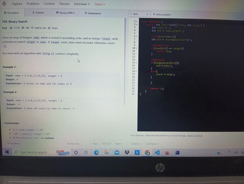Hardik Aggarwal on LinkedIn: #30daysofcode #binarysearch #algorithm # ... Hardik Aggarwal on LinkedIn: #30daysofcode #binarysearch #algorithm # ...