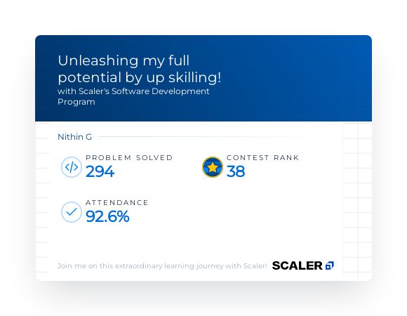 Nitin Gyentalkar on LinkedIn: #scaler #dsa #learning #upskilling #coding Nitin Gyentalkar on LinkedIn: #scaler #dsa #learning #upskilling #coding
