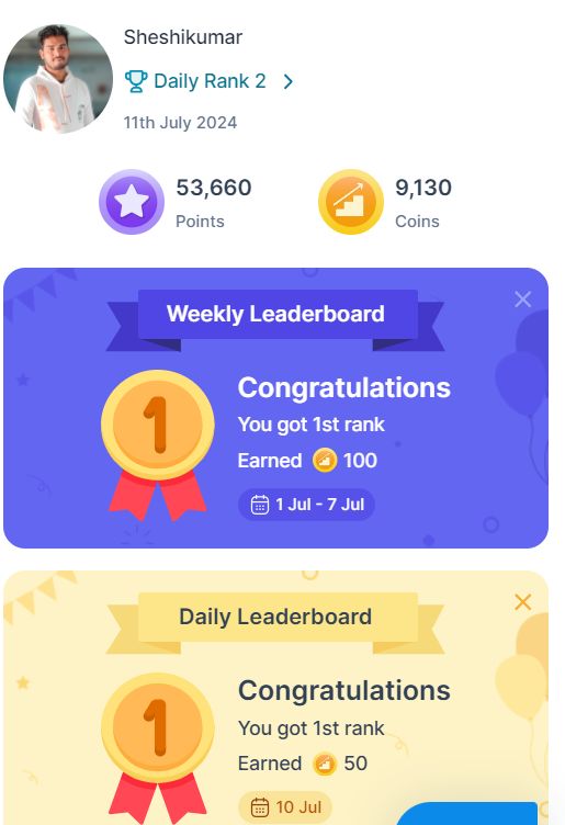 Sheshikumar Gundla on LinkedIn: #learningprogress #nxtwave #ccbp # ... Sheshikumar Gundla on LinkedIn: #learningprogress #nxtwave #ccbp # ...