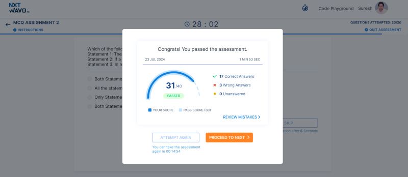 Suresh SR on LinkedIn: #day255 #mcq #assigmnet #python #sql #html # ... Suresh SR on LinkedIn: #day255 #mcq #assigmnet #python #sql #html # ...