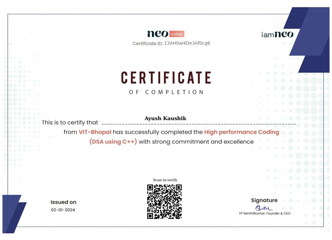 Ayush Kaushik on LinkedIn: #cplusplus #coding #highperformance Ayush Kaushik on LinkedIn: #cplusplus #coding #highperformance