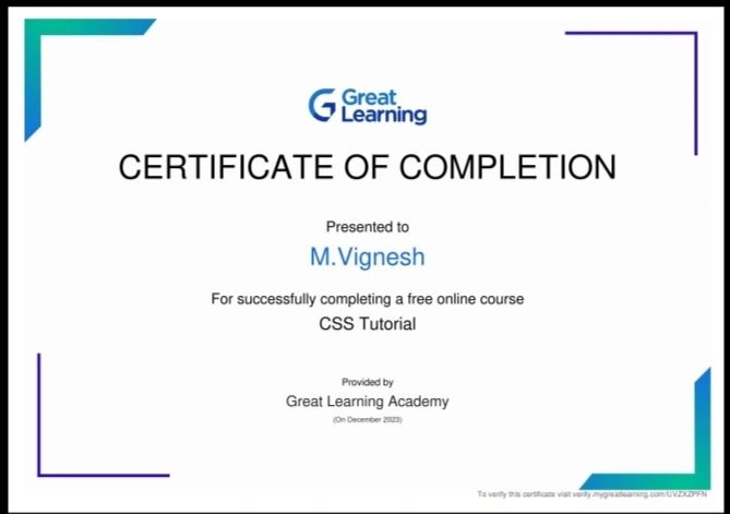 vignesh M on LinkedIn: #css #webdevelopment #greatlearning vignesh M on LinkedIn: #css #webdevelopment #greatlearning
