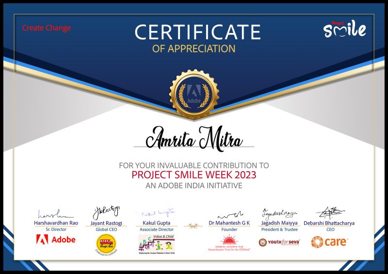 Amrita Mitra on LinkedIn: #adobe #adobelife #adobecsr Amrita Mitra on LinkedIn: #adobe #adobelife #adobecsr