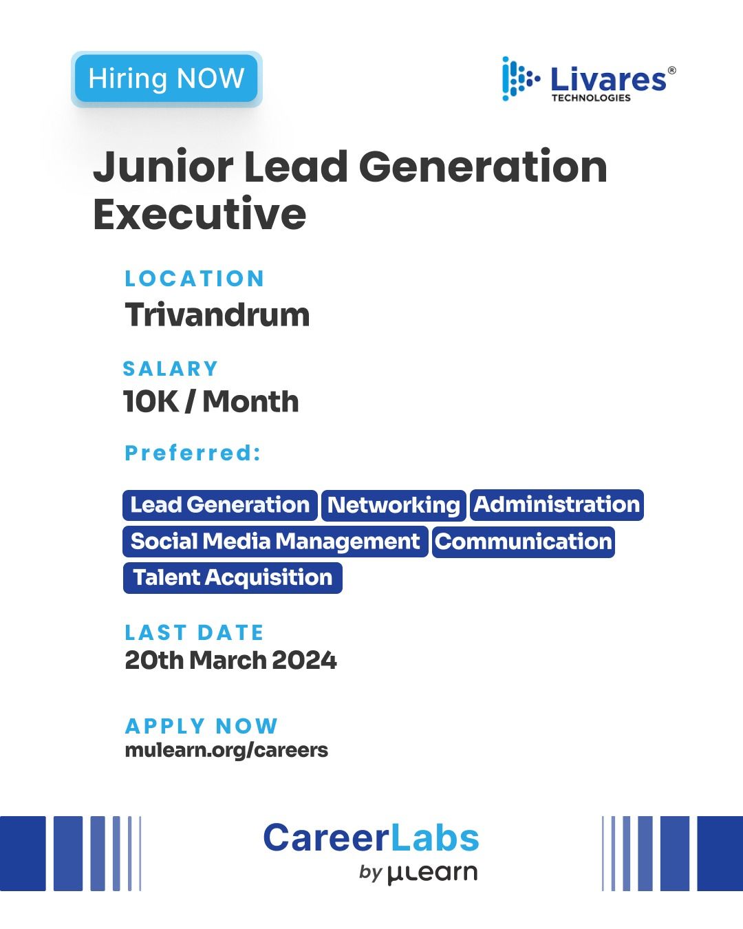GTech MuLearn on LinkedIn: 🚀 Livares Technologies Pvt Ltd | µLearn ... GTech MuLearn on LinkedIn: 🚀 Livares Technologies Pvt Ltd | µLearn ...
