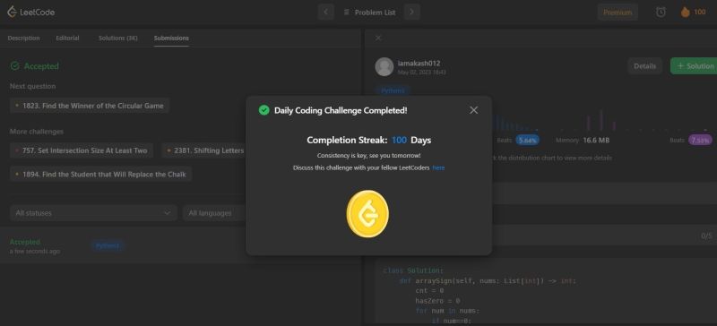 Akash Mahato on LinkedIn: #100daysofcode #leetcode #dsa # ... Akash Mahato on LinkedIn: #100daysofcode #leetcode #dsa # ...