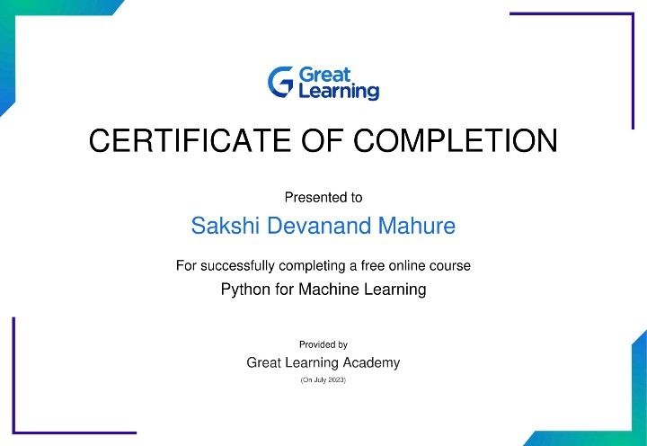 Sakshi Mahure on LinkedIn: #programming #pythonprogramming #certification Sakshi Mahure on LinkedIn: #programming #pythonprogramming #certification