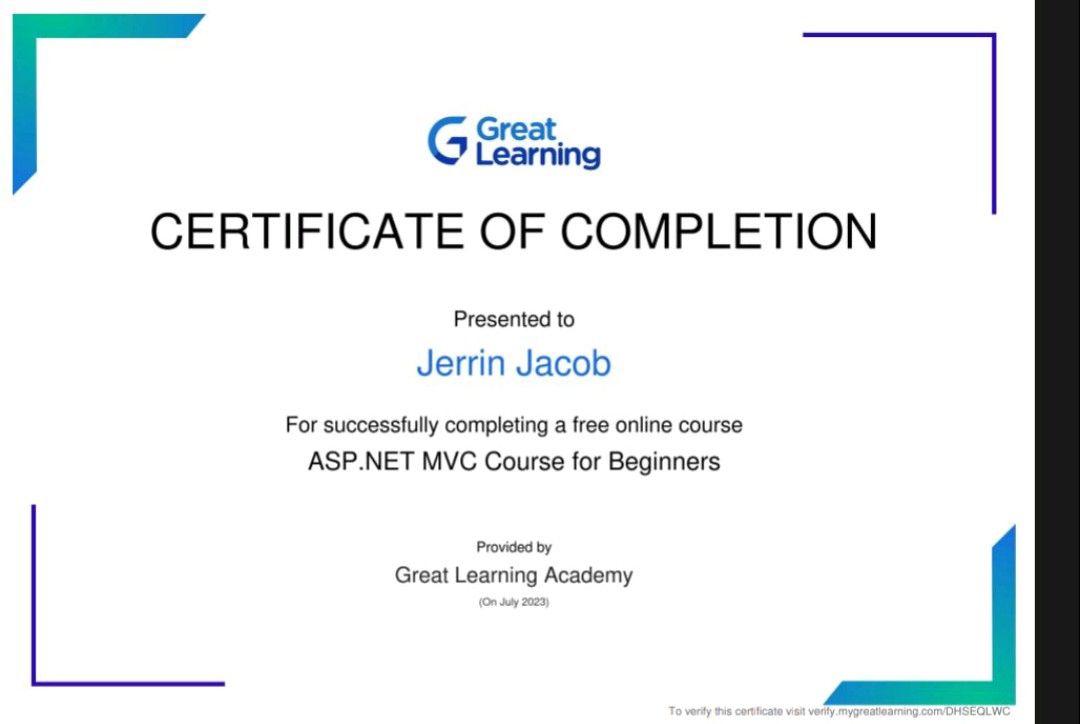 Jerrin Jacob on LinkedIn: #aspnetmvc #aspnet Jerrin Jacob on LinkedIn: #aspnetmvc #aspnet