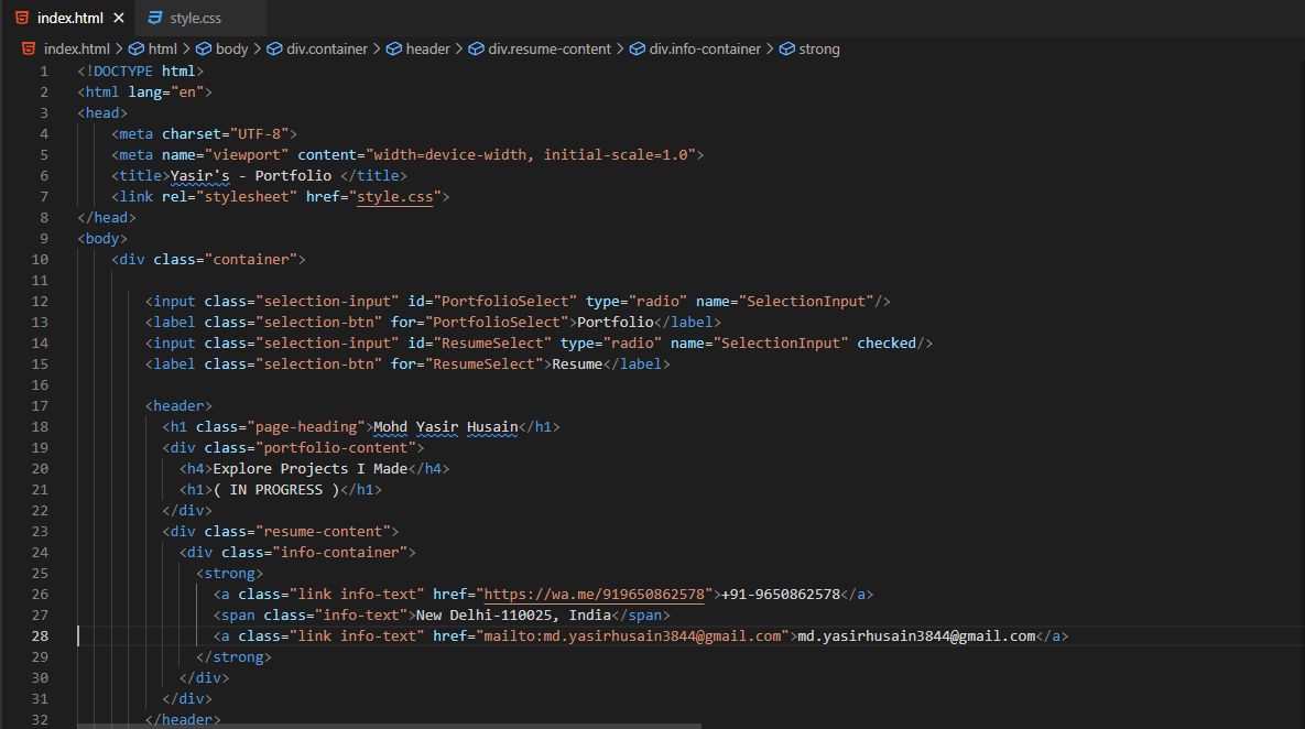 Mohd Yasir Husain on LinkedIn: #webdevelopment #portfolio #css #html # ... Mohd Yasir Husain on LinkedIn: #webdevelopment #portfolio #css #html # ...