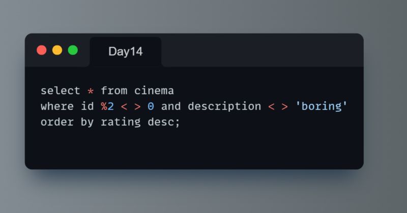 Nishant Bahakar on LinkedIn: #day14 #sql #sqldeveloper #sqlqueries # ... Nishant Bahakar on LinkedIn: #day14 #sql #sqldeveloper #sqlqueries # ...