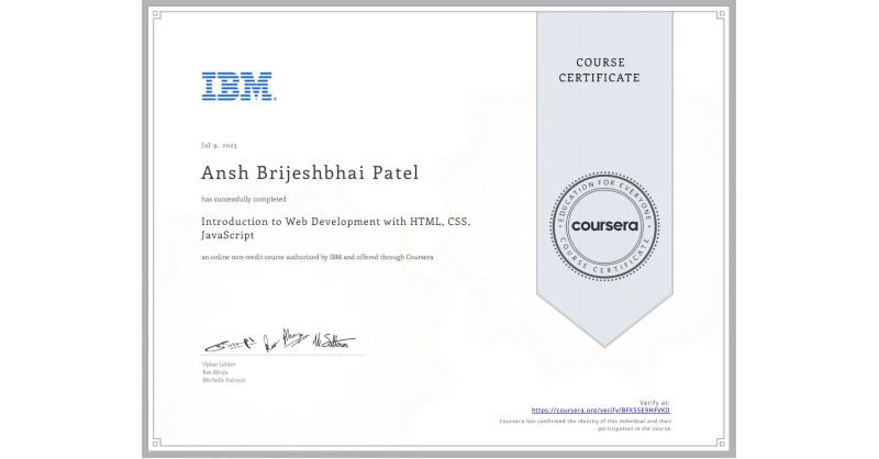 Ansh Patel on LinkedIn: #webdevelopment #html #css #javascript #ibm # ... Ansh Patel on LinkedIn: #webdevelopment #html #css #javascript #ibm # ...