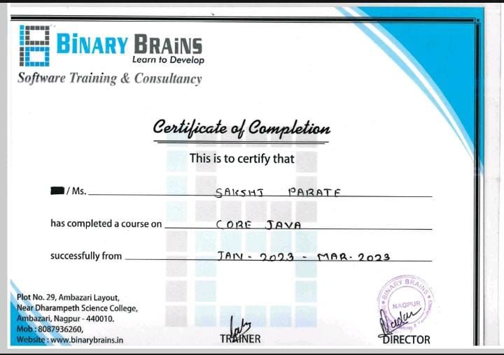 Sakshi Parate on LinkedIn: #learningandgrowing #corejava #java #coder # ... Sakshi Parate on LinkedIn: #learningandgrowing #corejava #java #coder # ...