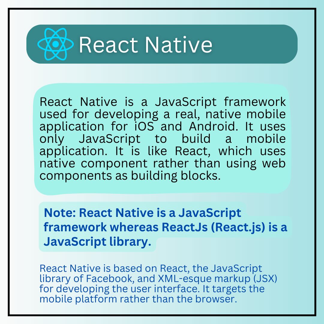 Tpoint Tech on LinkedIn: #reactnative #javascript #reactjs #html #swift ... Tpoint Tech on LinkedIn: #reactnative #javascript #reactjs #html #swift ...