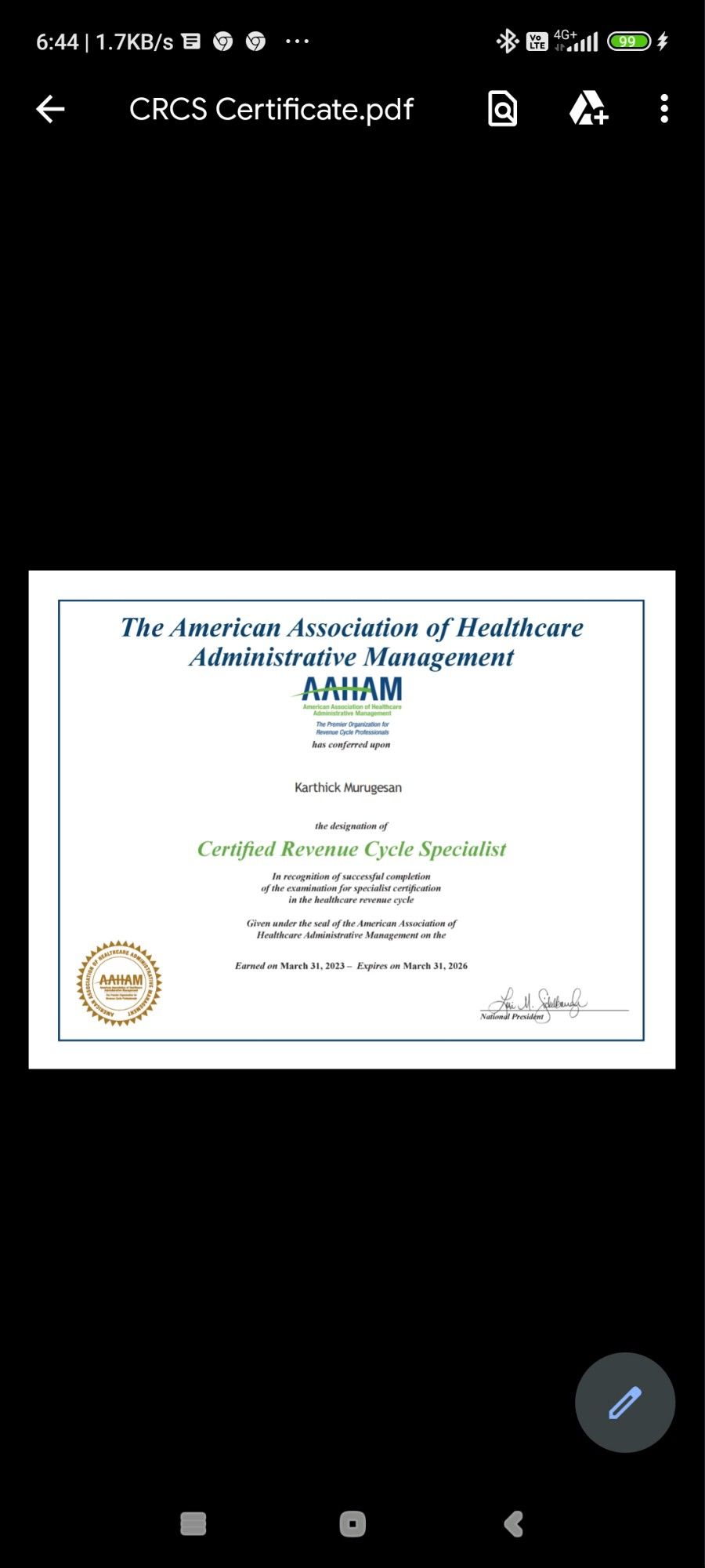 Karthick Murugesan, CRCS on LinkedIn: completed CRCS certification with ... Karthick Murugesan, CRCS on LinkedIn: completed CRCS certification with ...