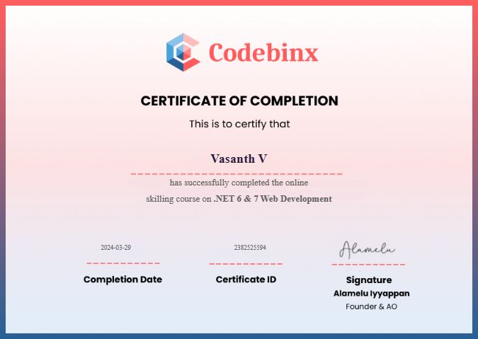 Vasanth V on LinkedIn: #dotnet #webdevelopment #continuouslearning # ... Vasanth V on LinkedIn: #dotnet #webdevelopment #continuouslearning # ...