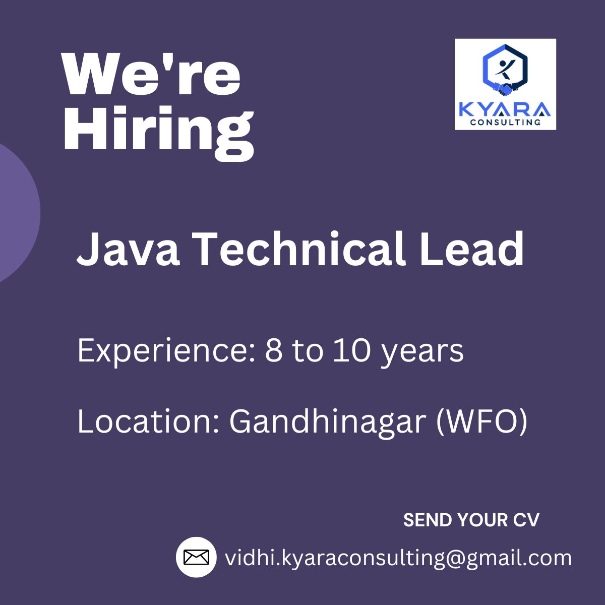 Vidhi Suthar on LinkedIn: #javatechlead #java #greatopportunity #cfbr # ... Vidhi Suthar on LinkedIn: #javatechlead #java #greatopportunity #cfbr # ...