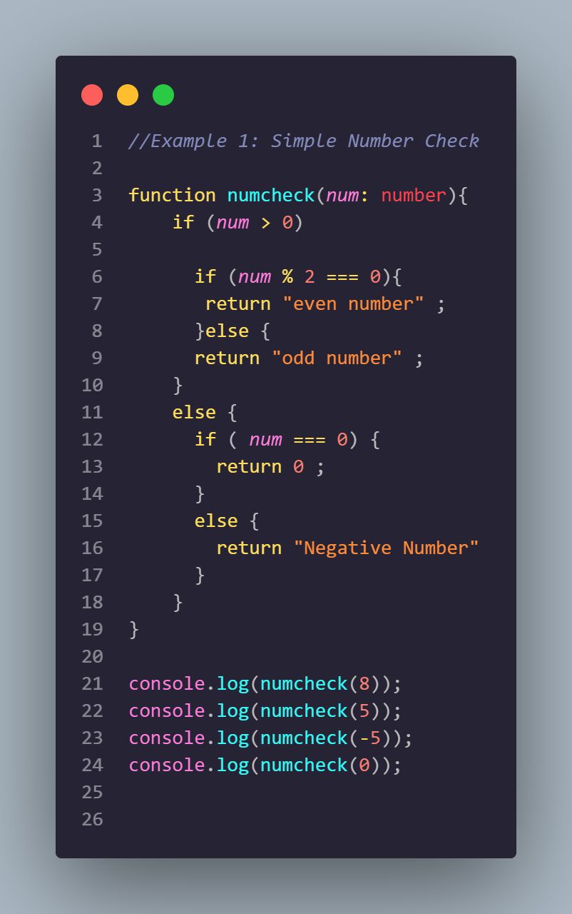 Hammad Ahmed on LinkedIn: Nested 'if-else' conditions : In TypeScript ... Hammad Ahmed on LinkedIn: Nested 'if-else' conditions : In TypeScript ...