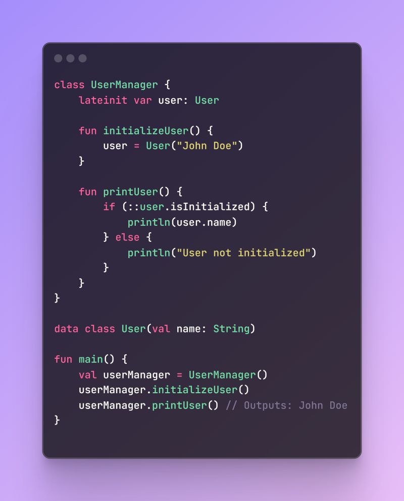 Forhadul Islam on LinkedIn: Simplify Initialization with lateinit ... Forhadul Islam on LinkedIn: Simplify Initialization with lateinit ...