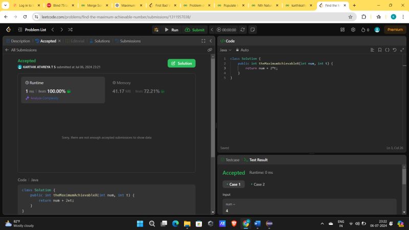 KARTHIK ATHREYA T S on LinkedIn: #leetcode #dsa #java #problemsolving # ... KARTHIK ATHREYA T S on LinkedIn: #leetcode #dsa #java #problemsolving # ...