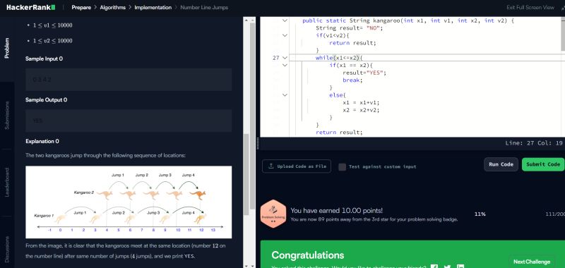 Day 36 of HackerRank challenge: Number Line Jump | shreya kasinadhuni ... Day 36 of HackerRank challenge: Number Line Jump | shreya kasinadhuni ...