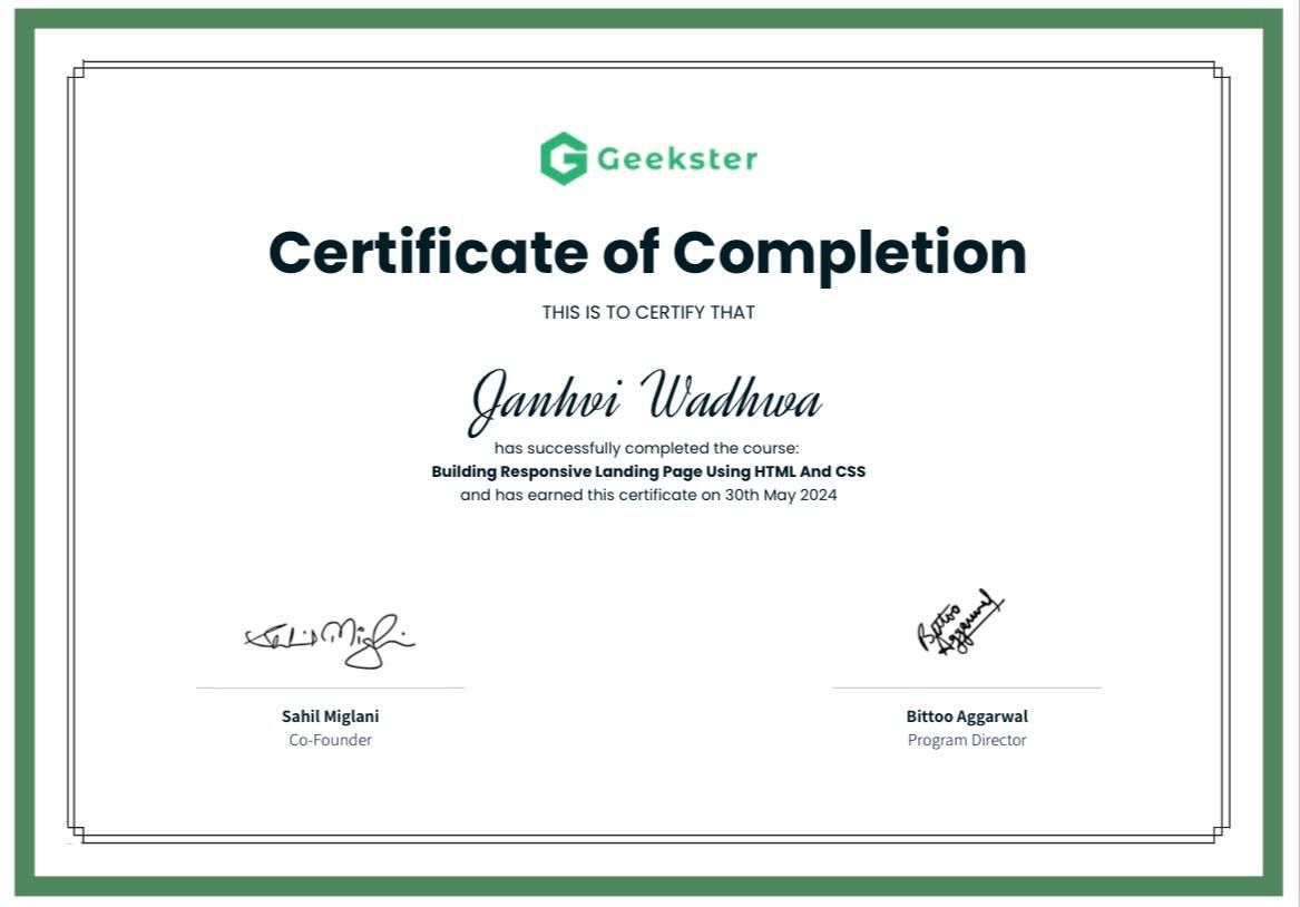 Janhvi Wadhwa on LinkedIn: #webdevelopment #html #css #responsivedesign ... Janhvi Wadhwa on LinkedIn: #webdevelopment #html #css #responsivedesign ...