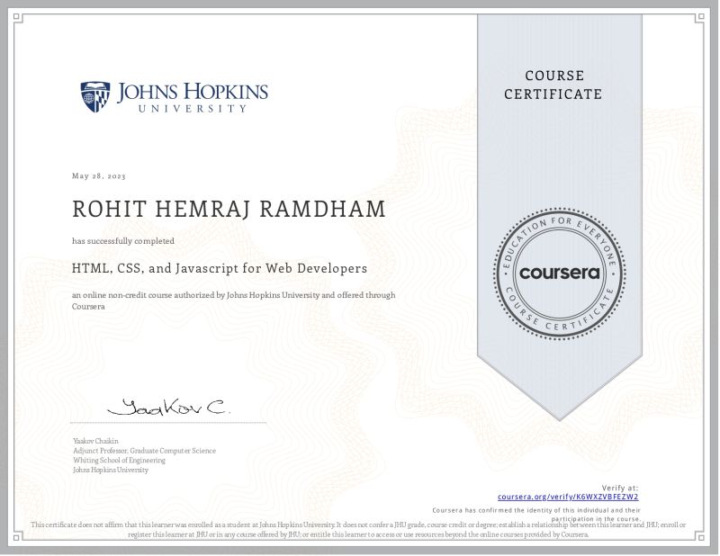 Rohit Ramdham on LinkedIn: #webdevelopment #html #css #javascript Rohit Ramdham on LinkedIn: #webdevelopment #html #css #javascript