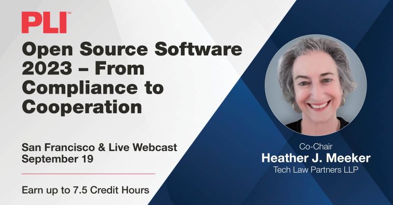 Heather Meeker on LinkedIn: Join us for a conference on open source ... Heather Meeker on LinkedIn: Join us for a conference on open source ...