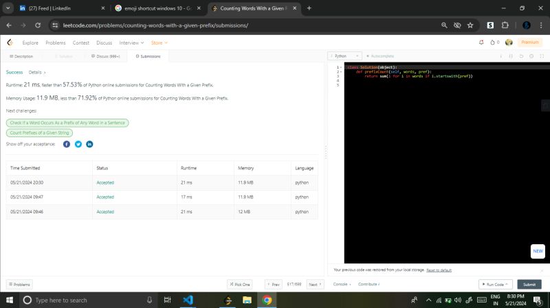 Sarathi Kumar k on LinkedIn: #coding #leetcode #python #dailycoding #coding Sarathi Kumar k on LinkedIn: #coding #leetcode #python #dailycoding #coding
