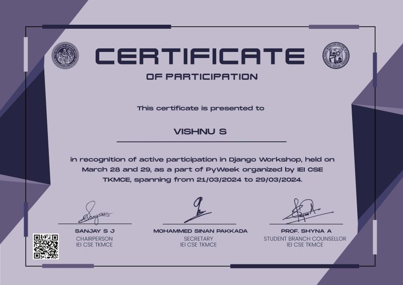 Vishnu .S on LinkedIn: #python #programming #pyweek Vishnu .S on LinkedIn: #python #programming #pyweek