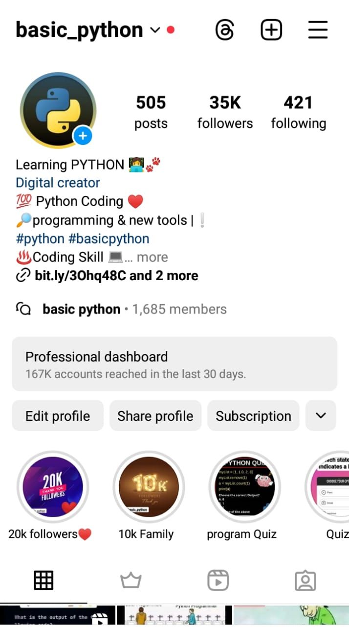 Vishal Ahire on LinkedIn: #python #instagram Vishal Ahire on LinkedIn: #python #instagram