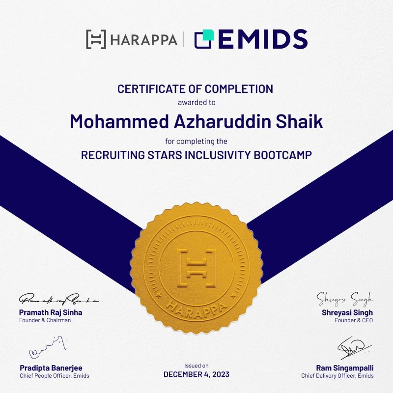 Mohammed Azharuddin SHAIK posted on LinkedIn Mohammed Azharuddin SHAIK posted on LinkedIn
