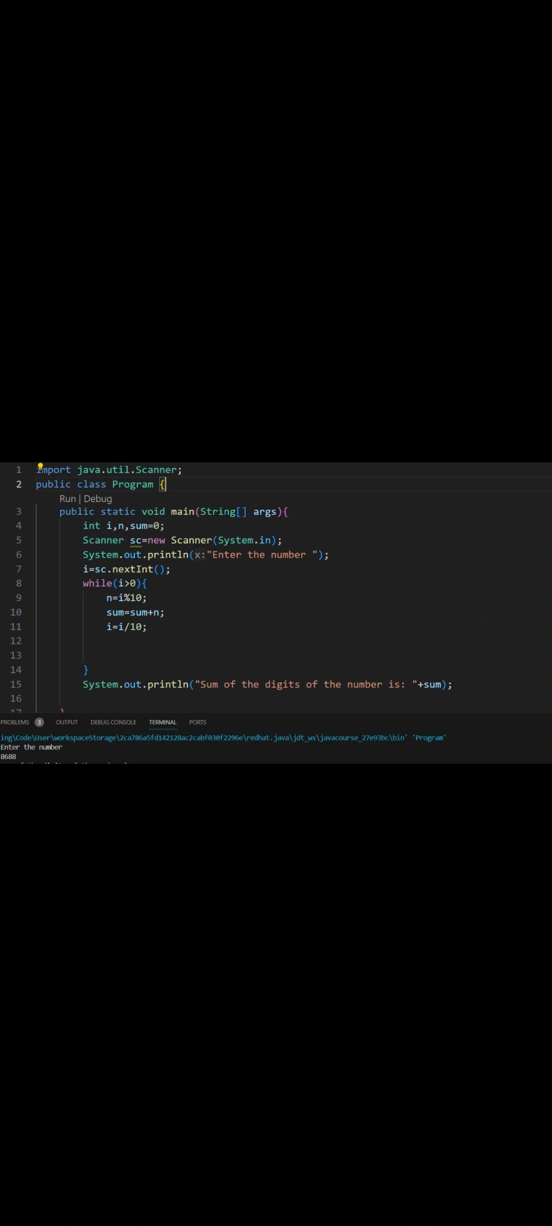 Ainul Huda on LinkedIn: #sumofdigits #javaprogramming Ainul Huda on LinkedIn: #sumofdigits #javaprogramming