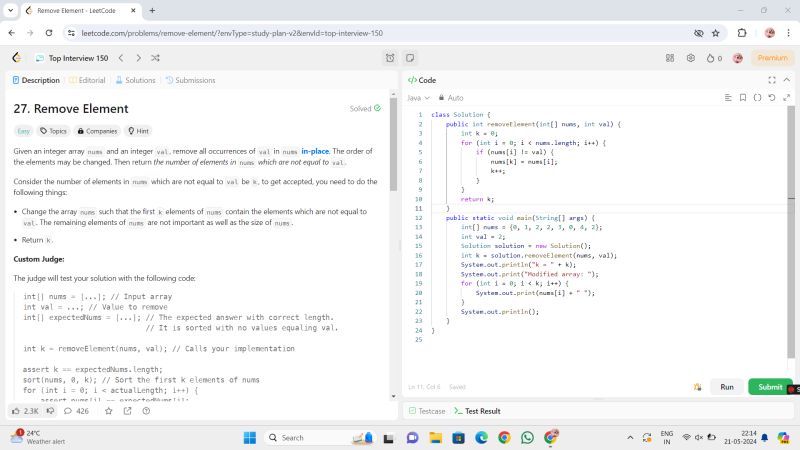 PIRTHIKA P N on LinkedIn: #100daysofcoding #java #problemsolving PIRTHIKA P N on LinkedIn: #100daysofcoding #java #problemsolving
