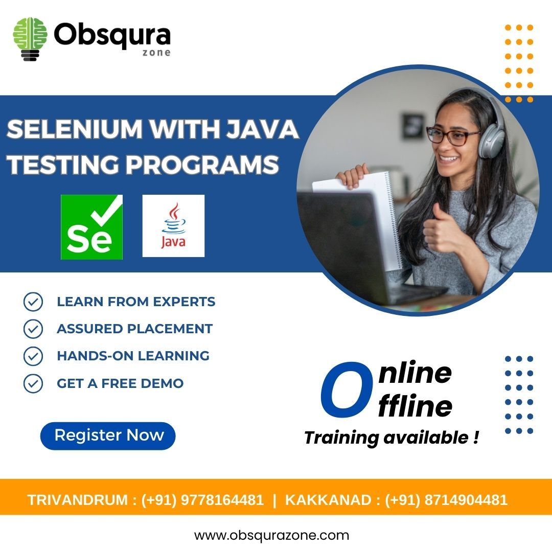 Obsqura Zone on LinkedIn: #automationtesting #seleniumtesting #java # ... Obsqura Zone on LinkedIn: #automationtesting #seleniumtesting #java # ...