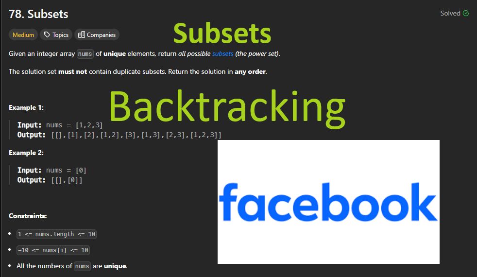 Switch To Product based companies on LinkedIn: Backtracking : Subsets ... Switch To Product based companies on LinkedIn: Backtracking : Subsets ...