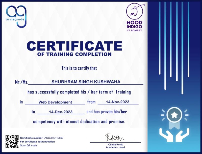 Shubhram Singh Kushwaha on LinkedIn: I am excited to share my ... Shubhram Singh Kushwaha on LinkedIn: I am excited to share my ...