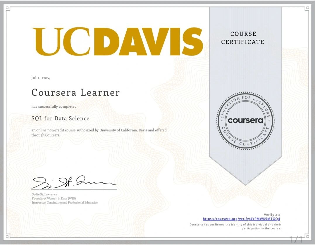 Nithin Kumar Nallikala on LinkedIn: #sql #datascience #coursera # ... Nithin Kumar Nallikala on LinkedIn: #sql #datascience #coursera # ...